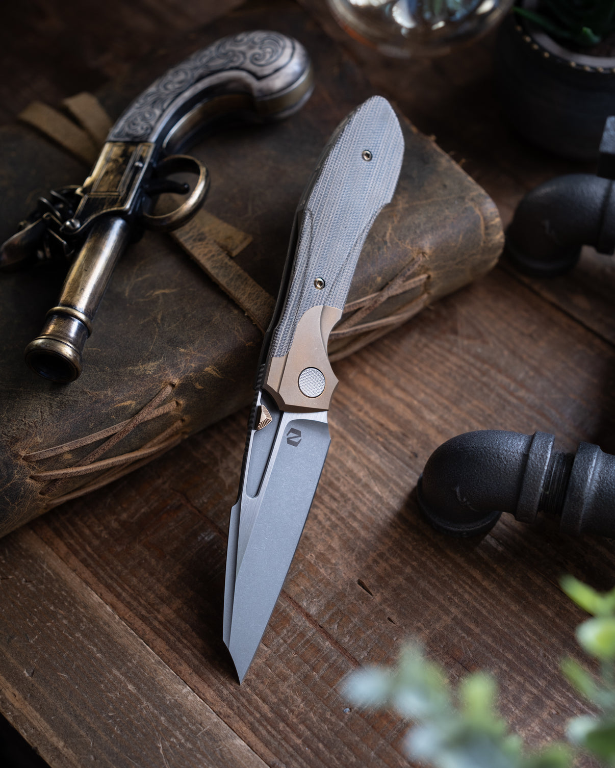 Voodoo - Green Micarta – Null K&T LLC